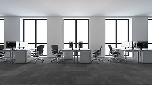 3d office space model
