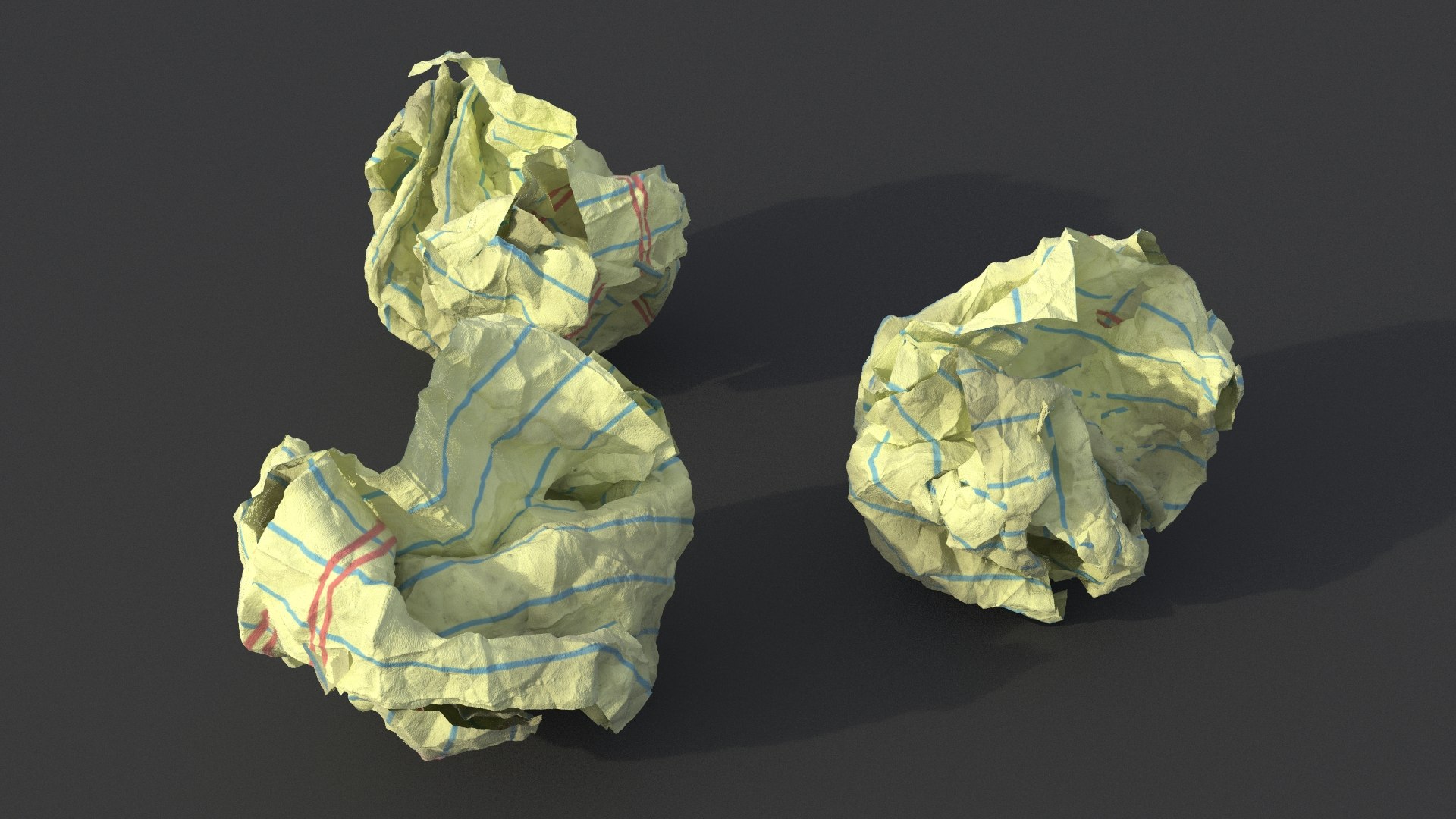 3D model Yellow Line Paper HD - TurboSquid 1936128