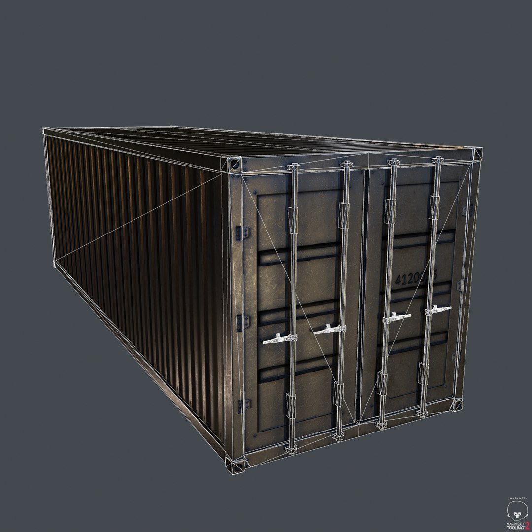 ready shipping container obj