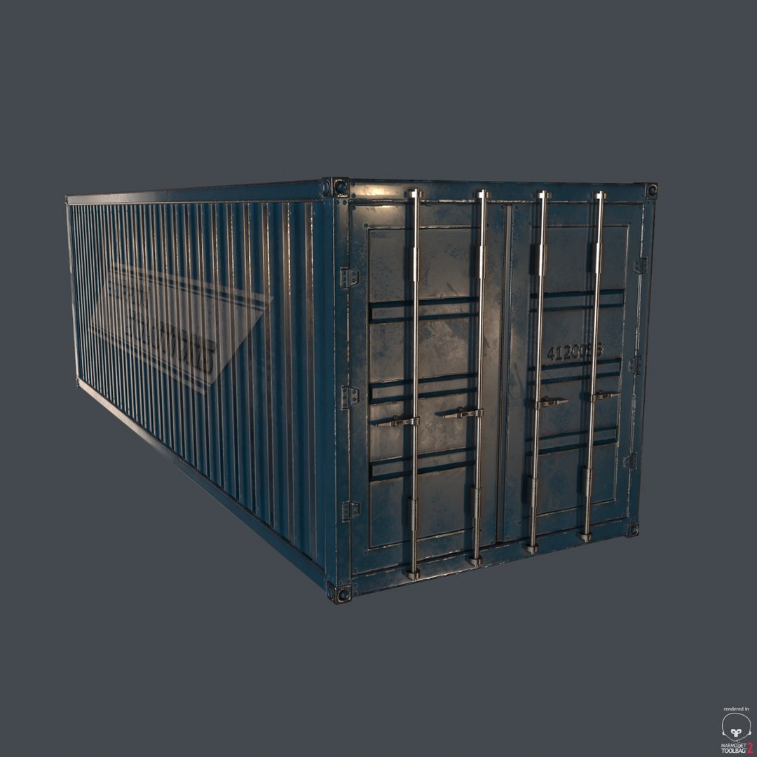 ready shipping container obj