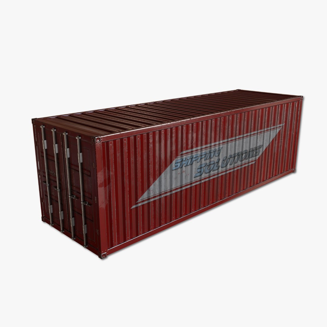 ready shipping container obj