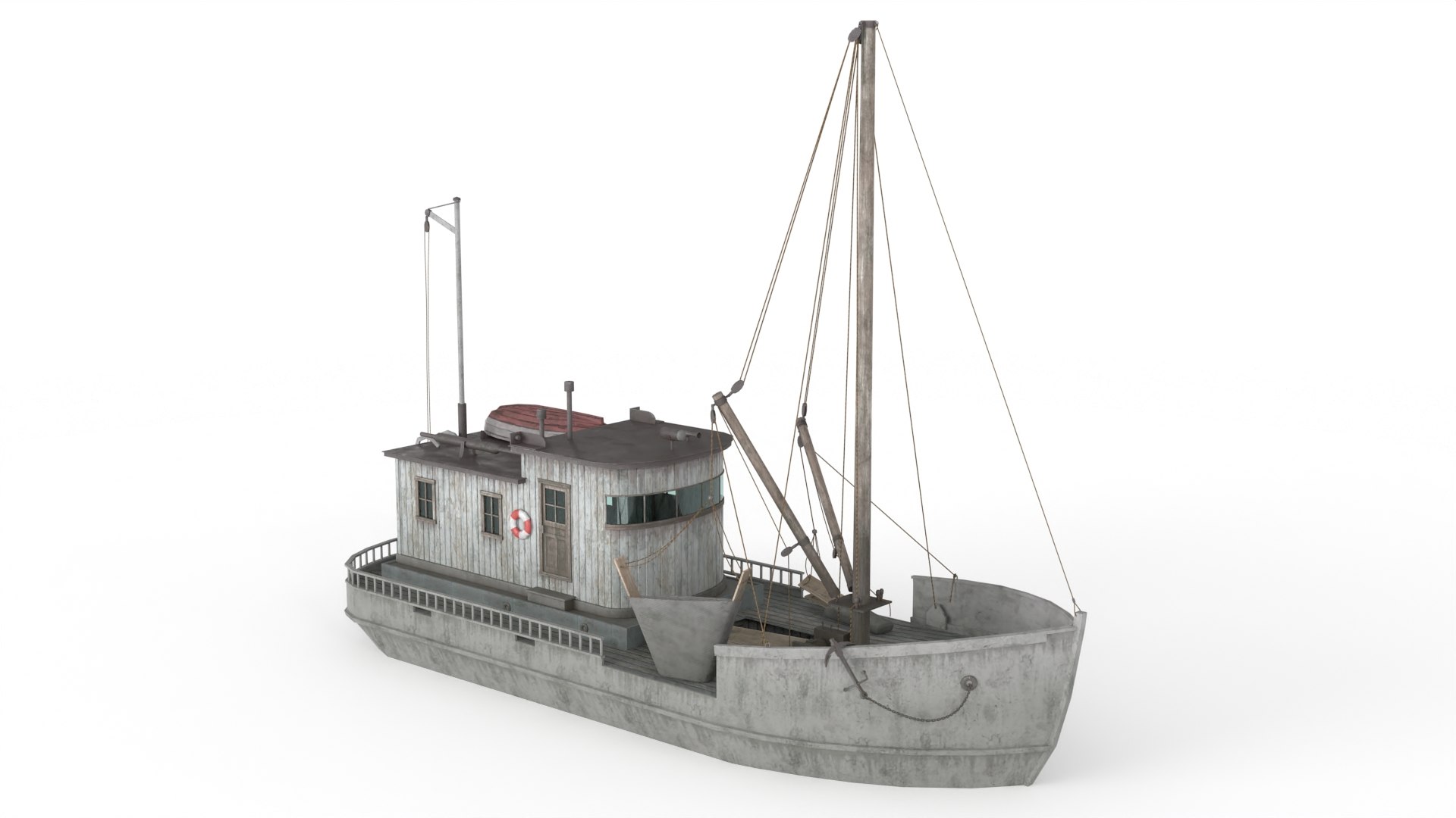 3D building trawler - TurboSquid 1646722