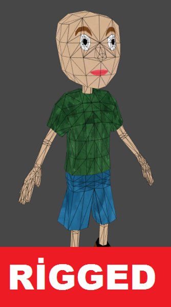 3ds cartoon kid