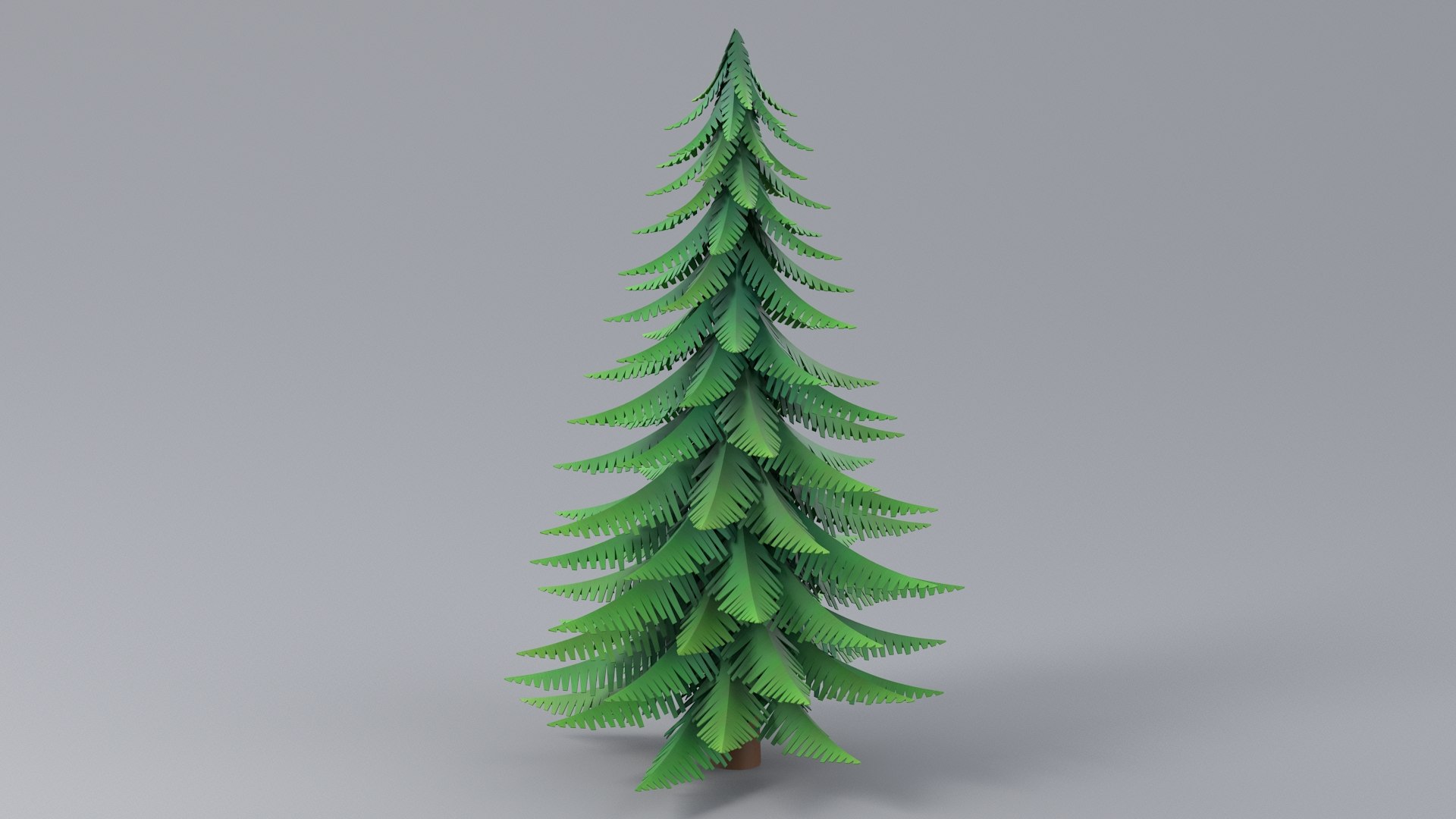 3D Model Cartoon Fir Tree 04 - TurboSquid 1941459