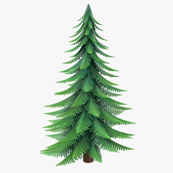 3D model Cartoon Fir Tree 04 - TurboSquid 1941459