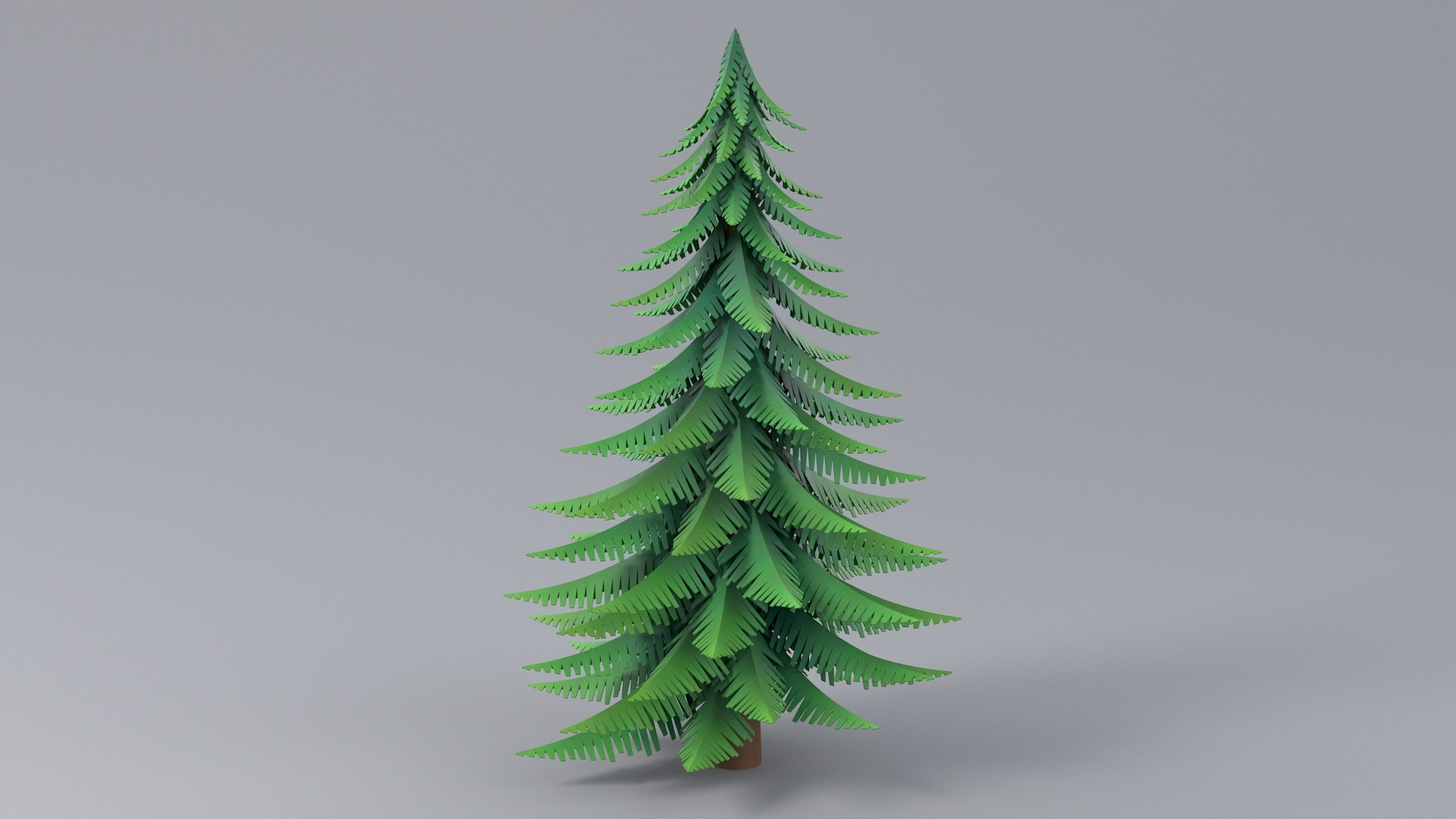 3D Model Cartoon Fir Tree 04 - TurboSquid 1941459