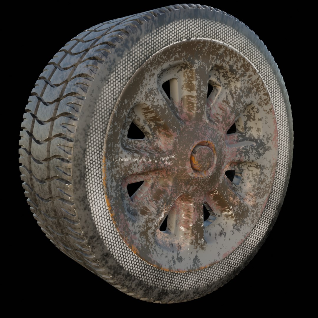 DIRTY WHEEL Including Rim 3D Model - TurboSquid 1976882