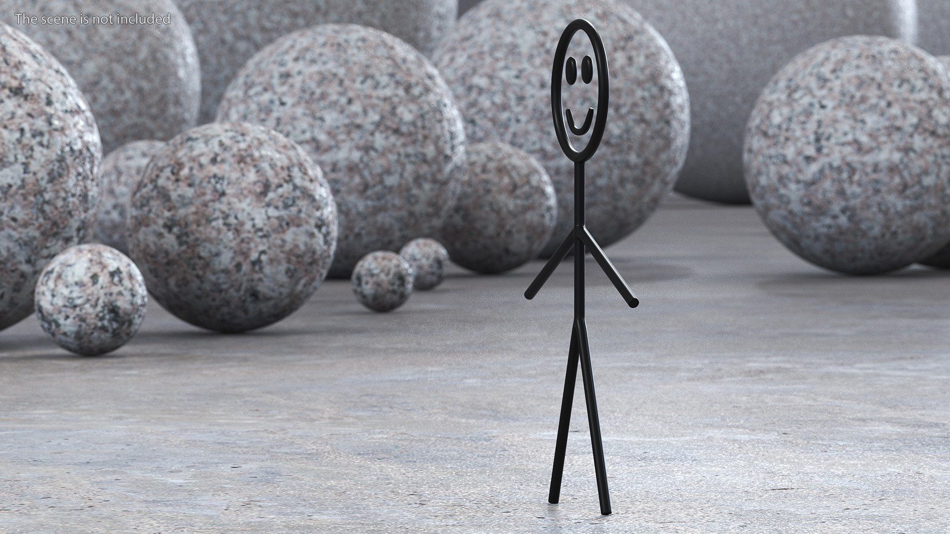 3D Stickman Black Rigged model - TurboSquid 2079980