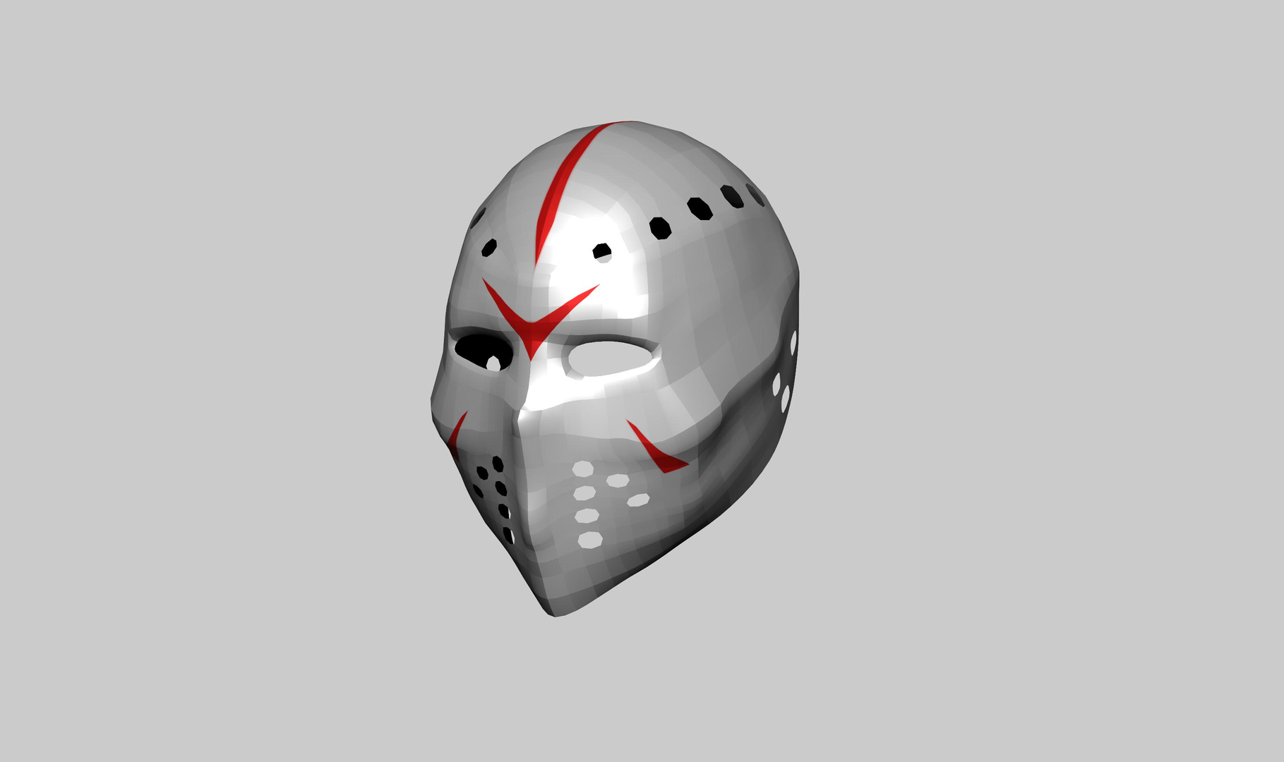 Low-poly White Hockey Goalie Mask 3D Model - TurboSquid 2241274