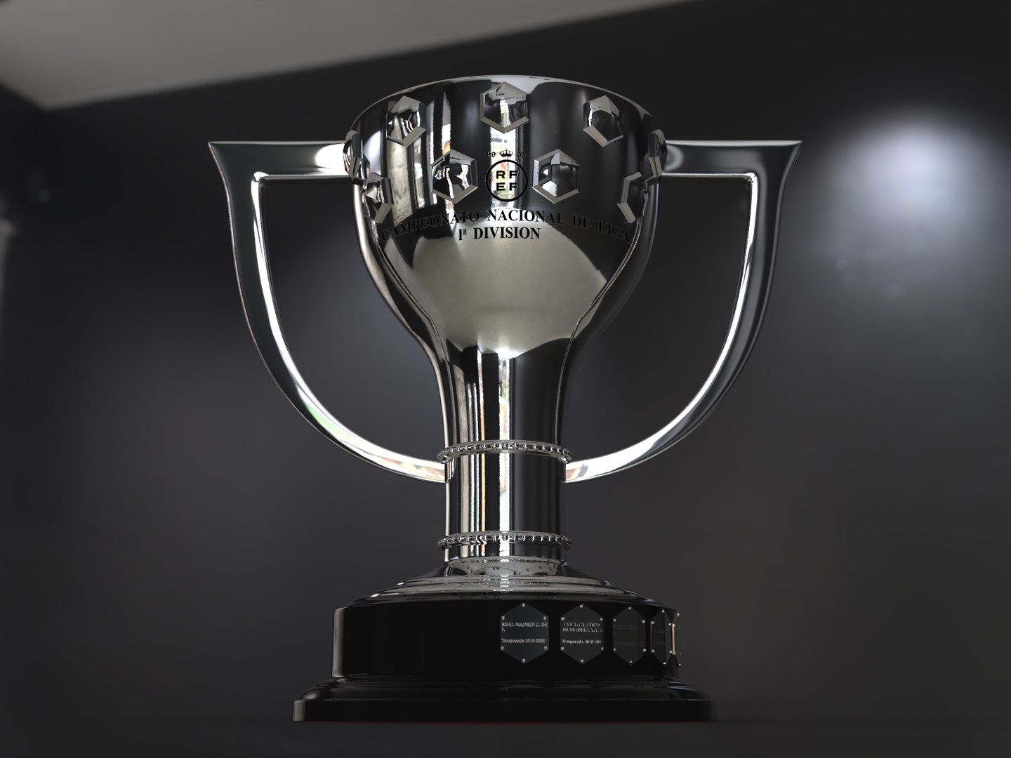 3D La Liga Spanish Trophy Football Award - TurboSquid 2436122