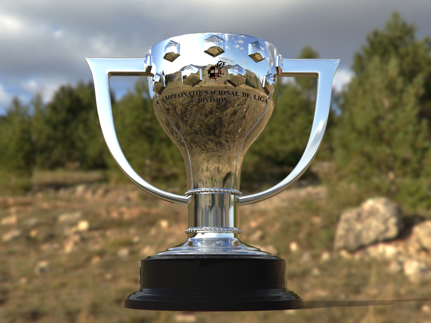 3D La Liga Spanish Trophy Football Award - TurboSquid 2436122