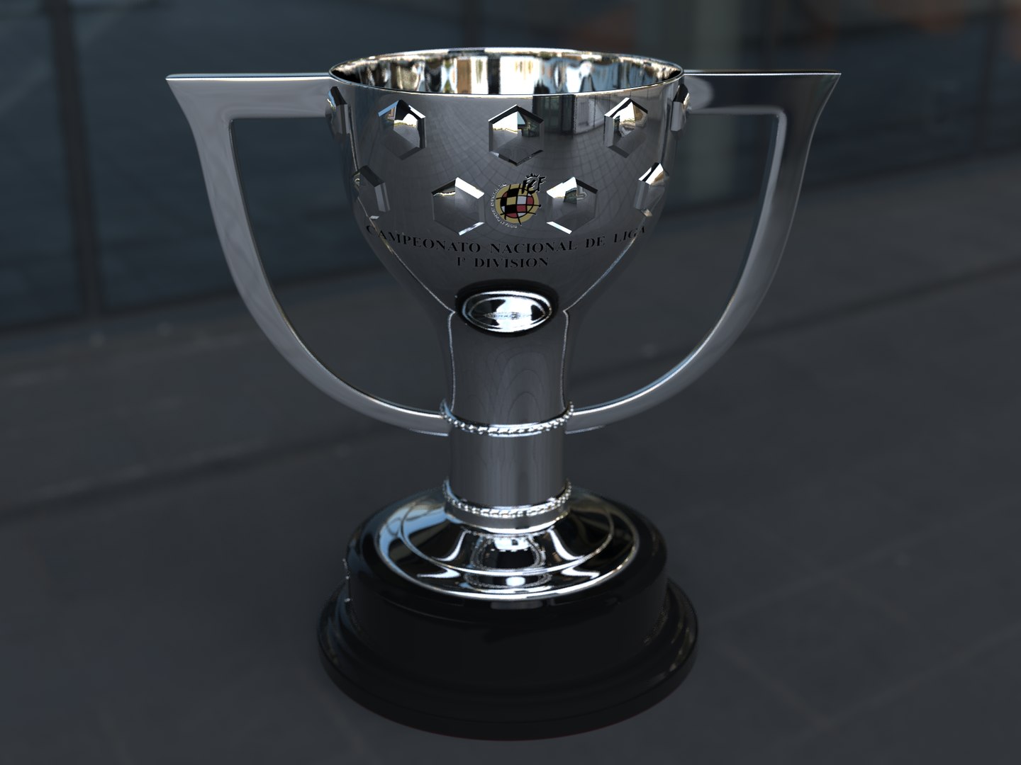 3D La Liga Spanish Trophy Football Award - TurboSquid 2436122