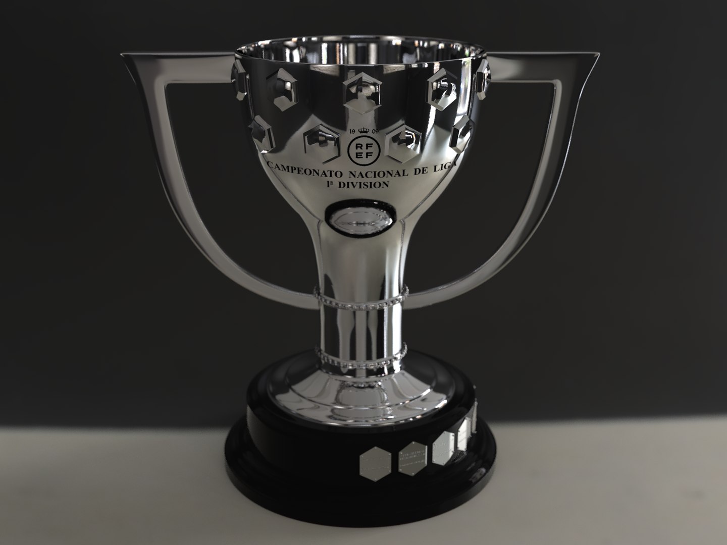 3D La Liga Spanish Trophy Football Award - TurboSquid 2436122