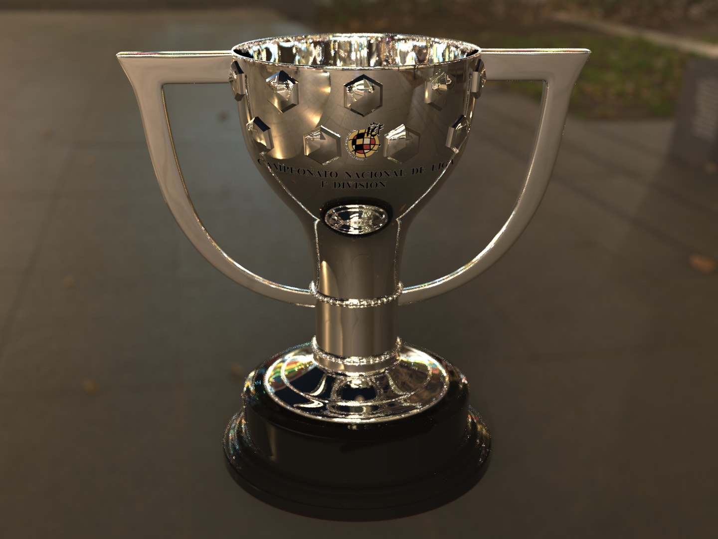 3D La Liga Spanish Trophy Football Award - TurboSquid 2436122
