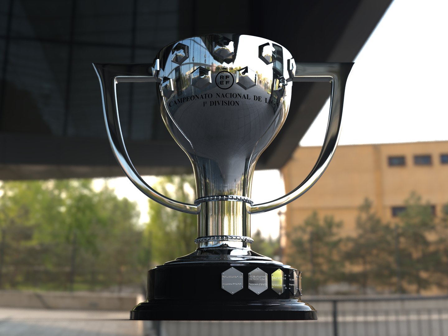 3D La Liga Spanish Trophy Football Award - TurboSquid 2436122