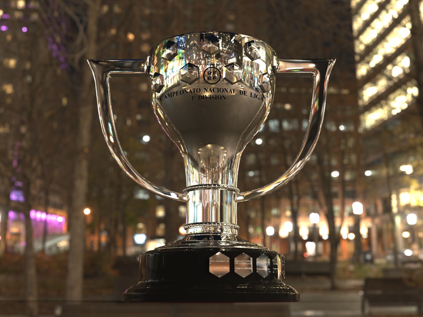 3D La Liga Spanish Trophy Football Award - TurboSquid 2436122