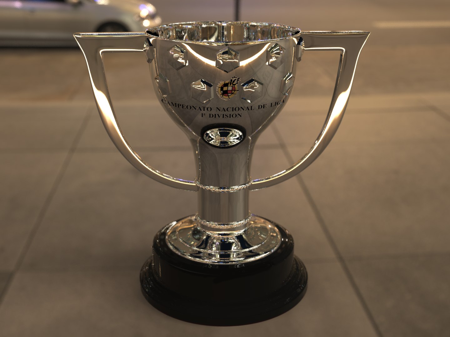 3D La Liga Spanish Trophy Football Award - TurboSquid 2436122