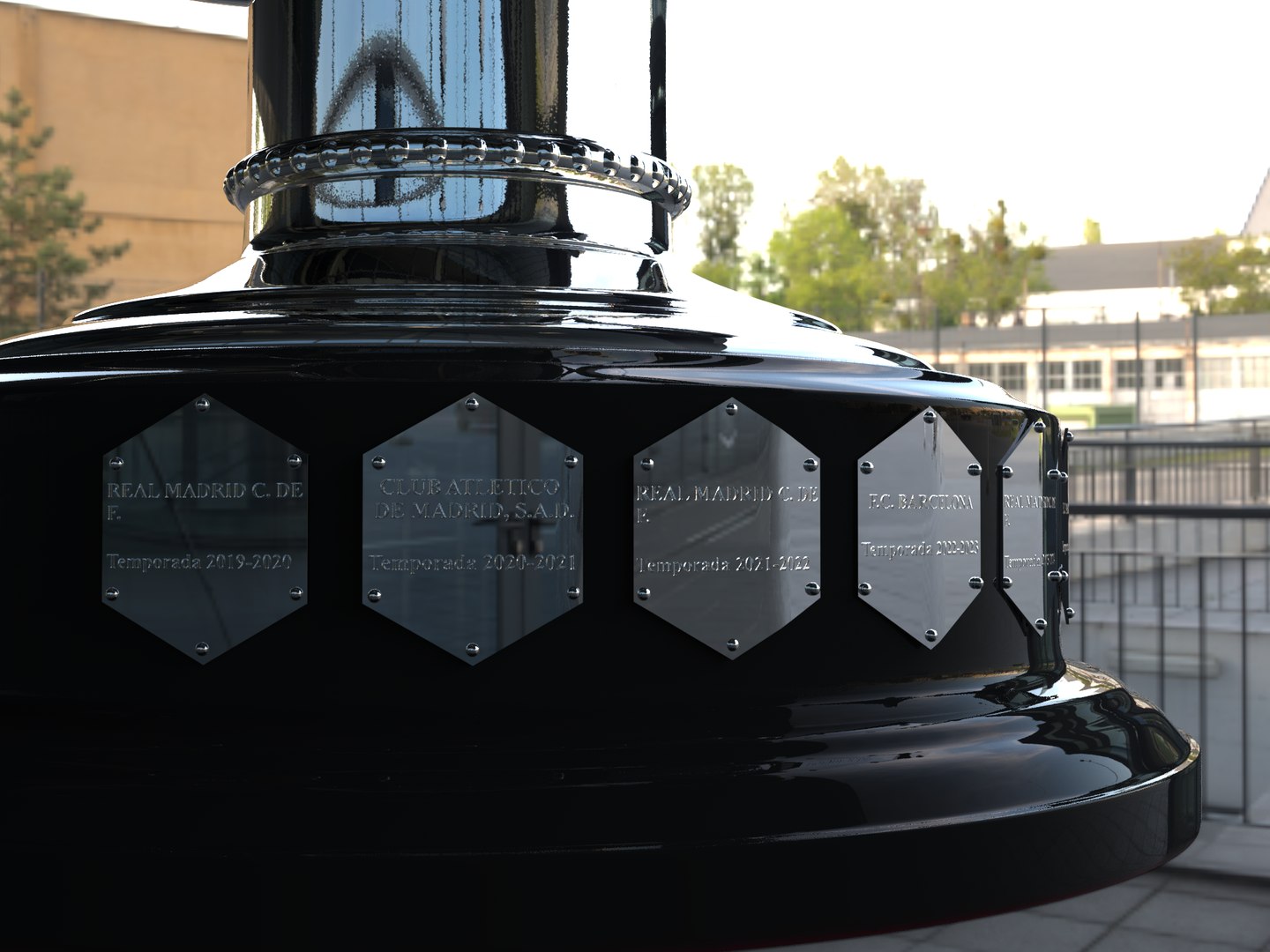 3D La Liga Spanish Trophy Football Award - TurboSquid 2436122