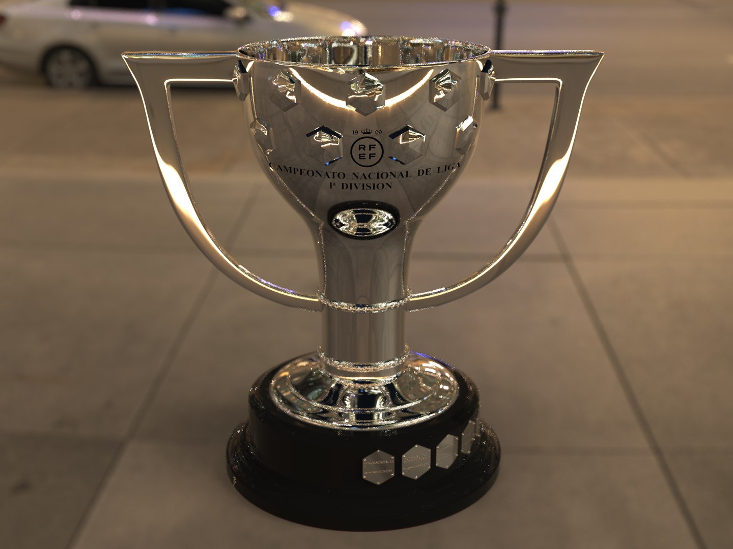3D La Liga Spanish Trophy Football Award - TurboSquid 2436122