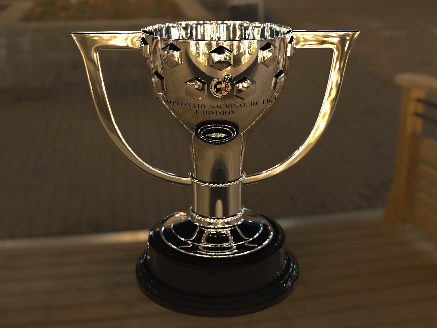 3D La Liga Spanish Trophy Football Award - TurboSquid 2436122