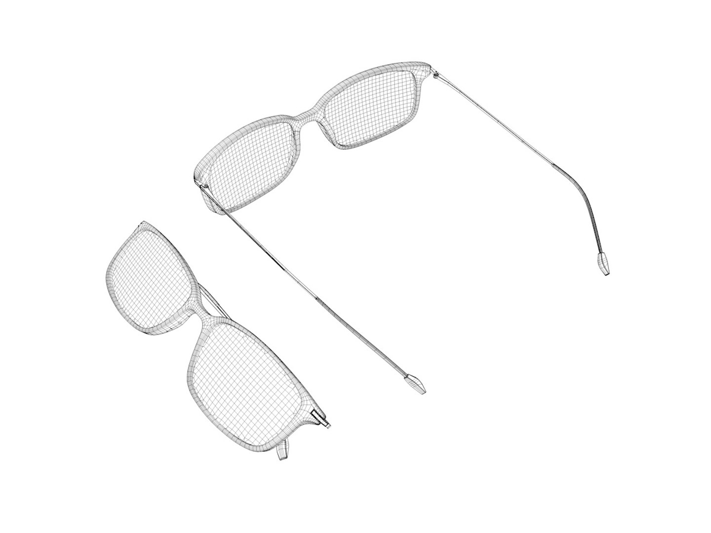 3d eyeglasses rim model