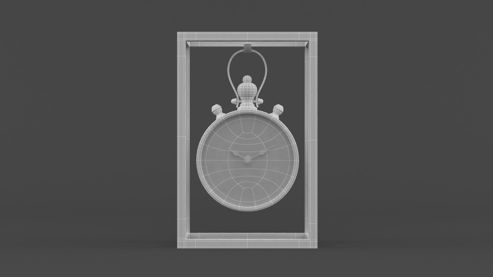 Iron Table Clock 3D Model - TurboSquid 2216220