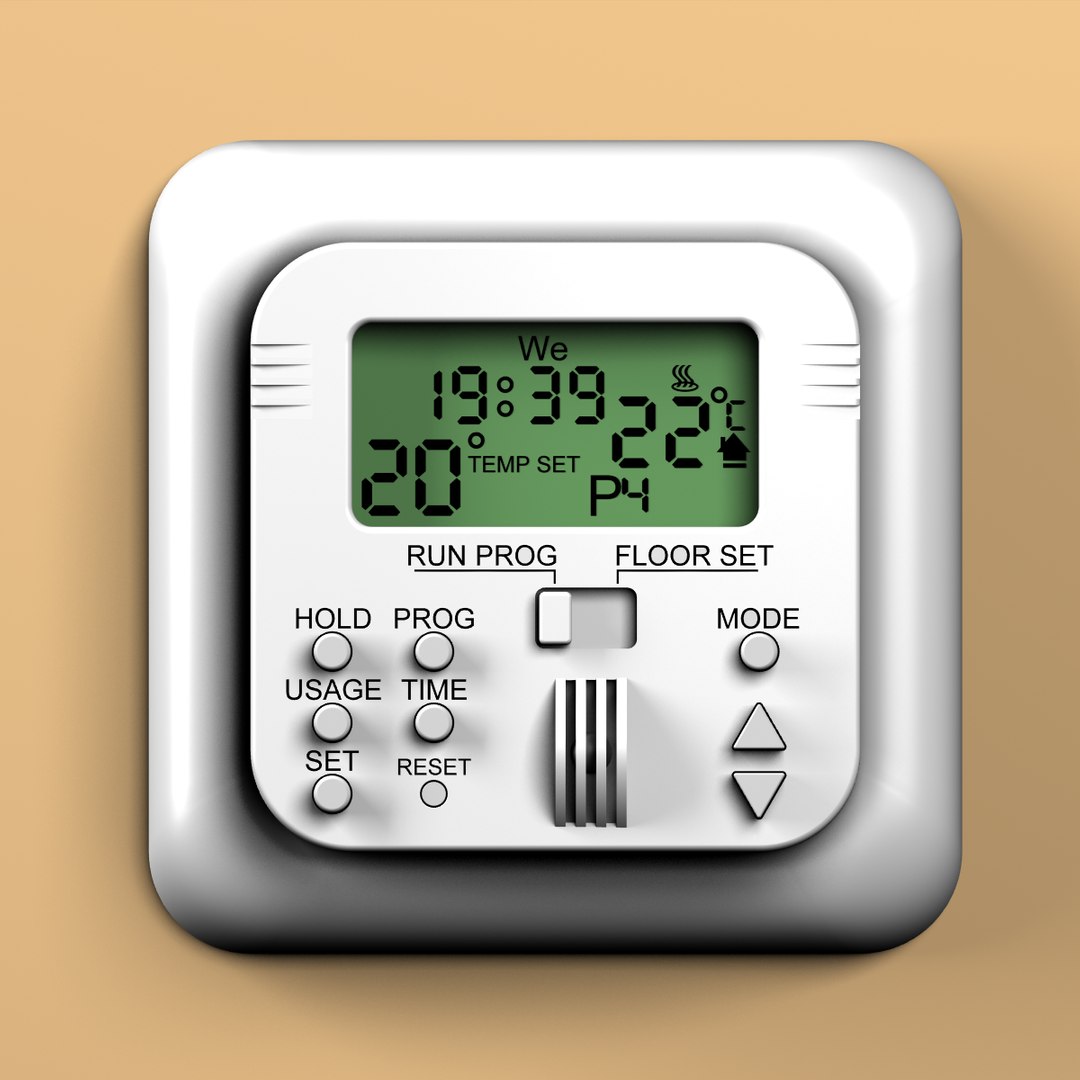 3d Room Thermostat Model