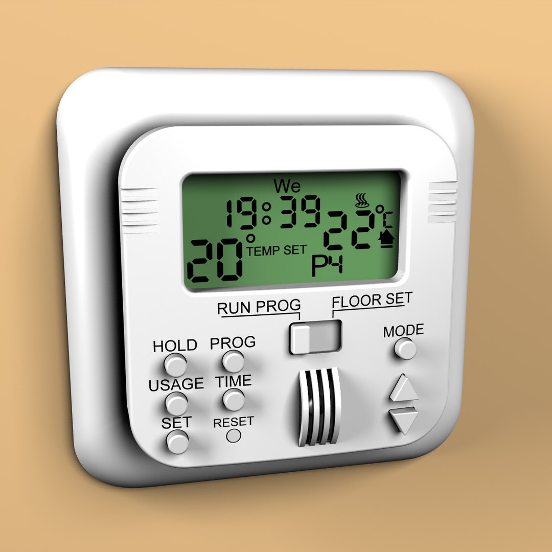 3d Room Thermostat Model