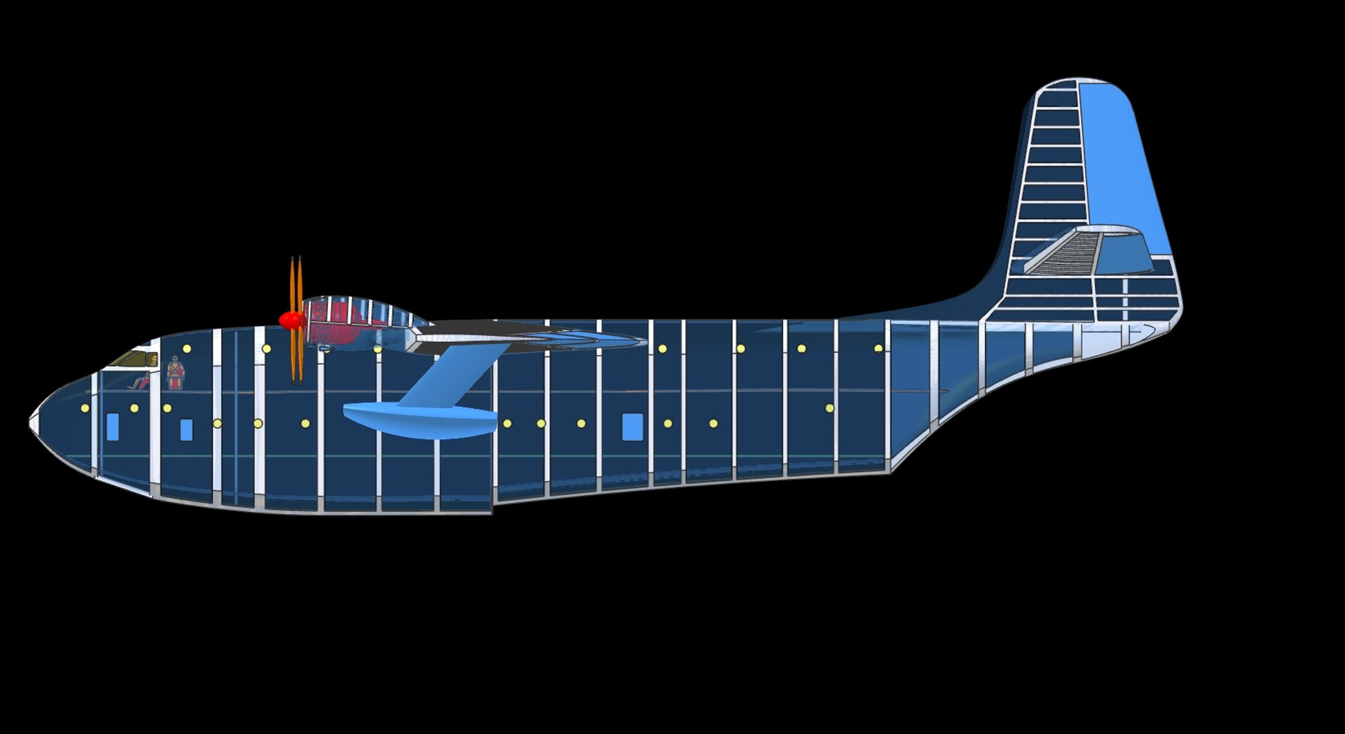 3D Martin Jrm-3 Mars Flying - TurboSquid 1601508