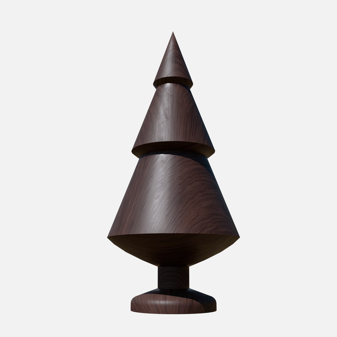 3D Wood Tree Decor 1 - TurboSquid 2338342