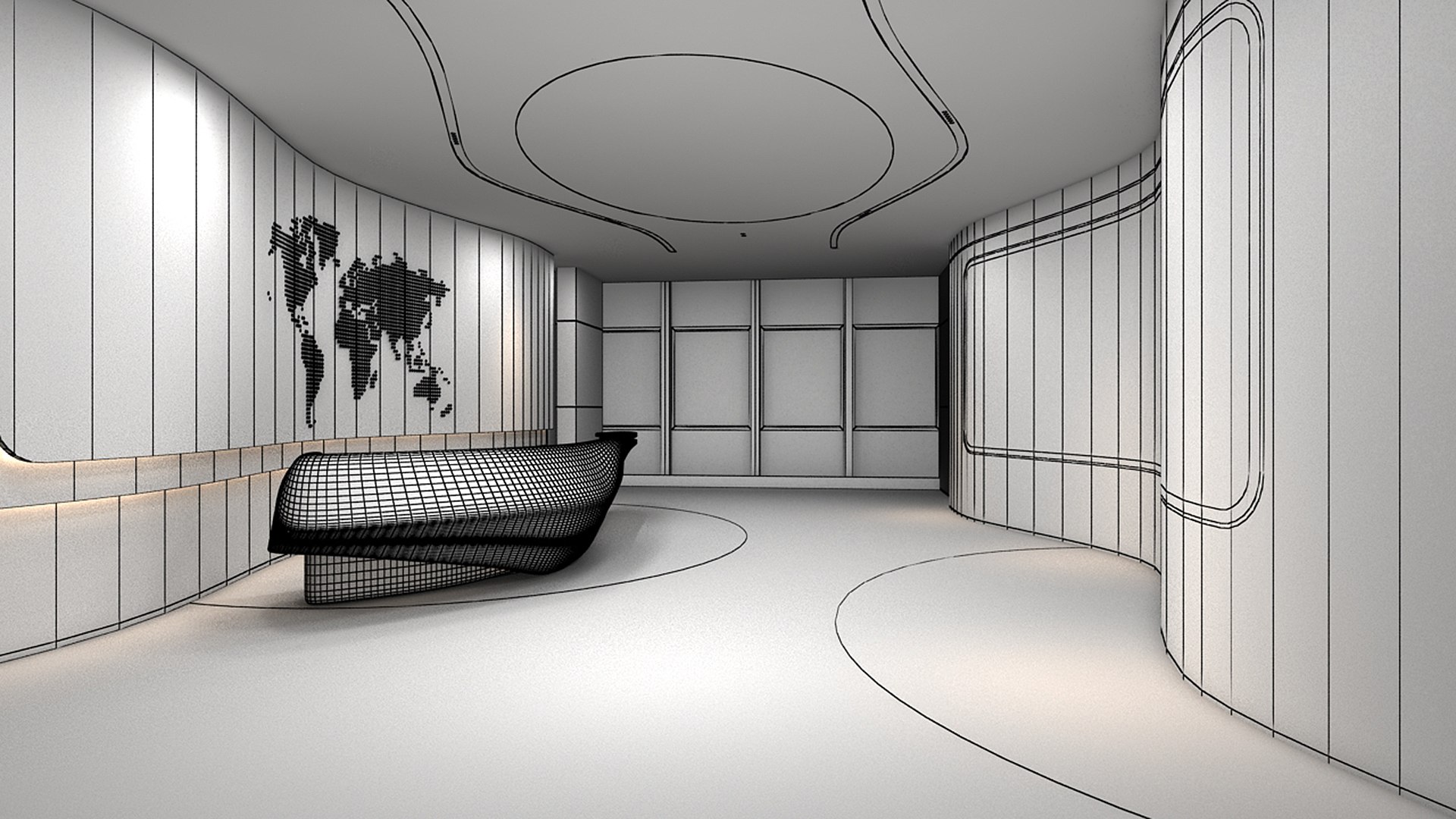 Lobby Reception Collection 02 3D model - TurboSquid 2183418