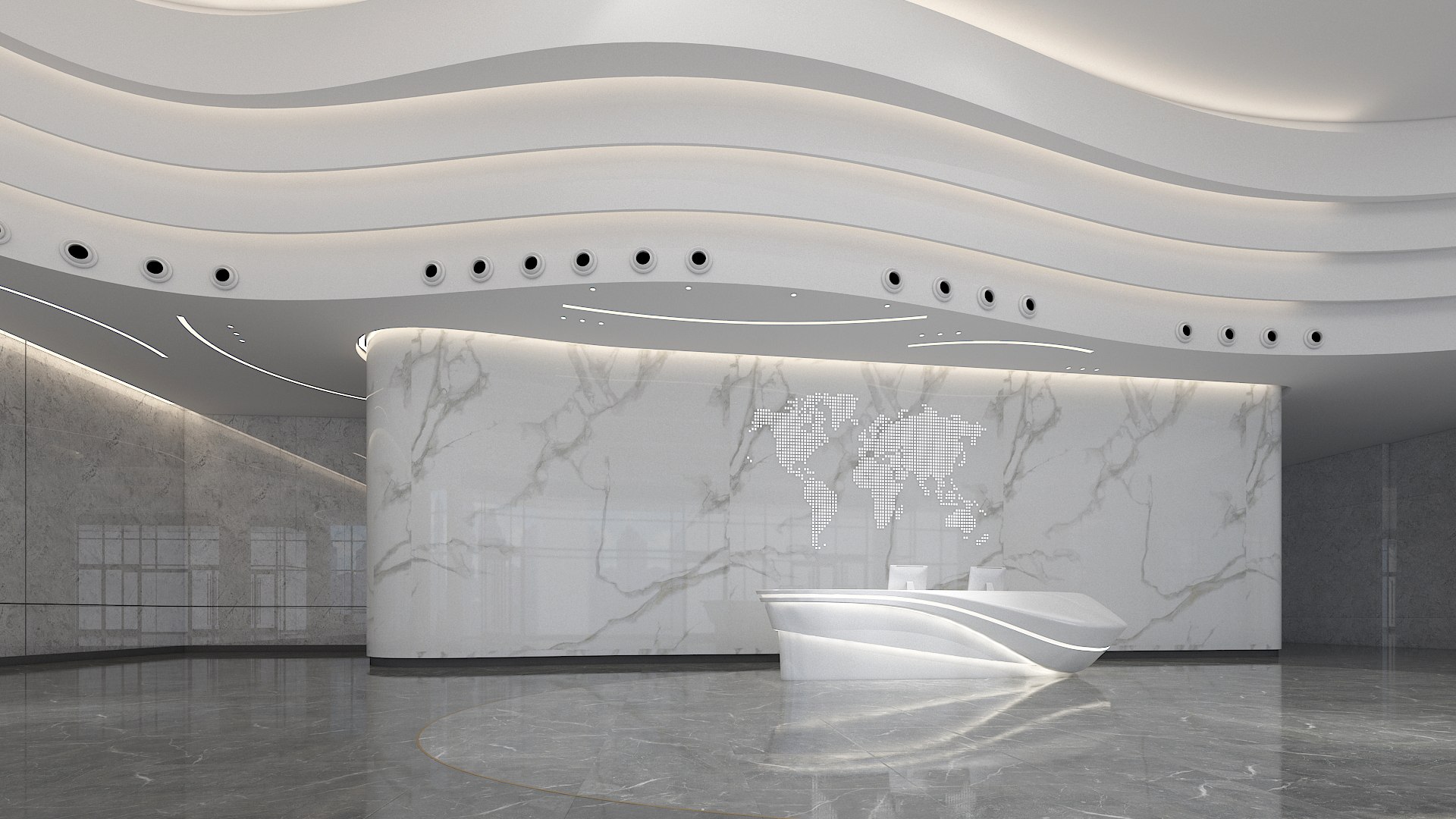 Lobby Reception Collection 02 3D model - TurboSquid 2183418