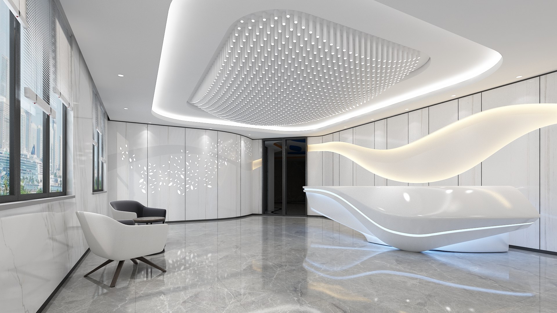 Lobby Reception Collection 02 3D model - TurboSquid 2183418