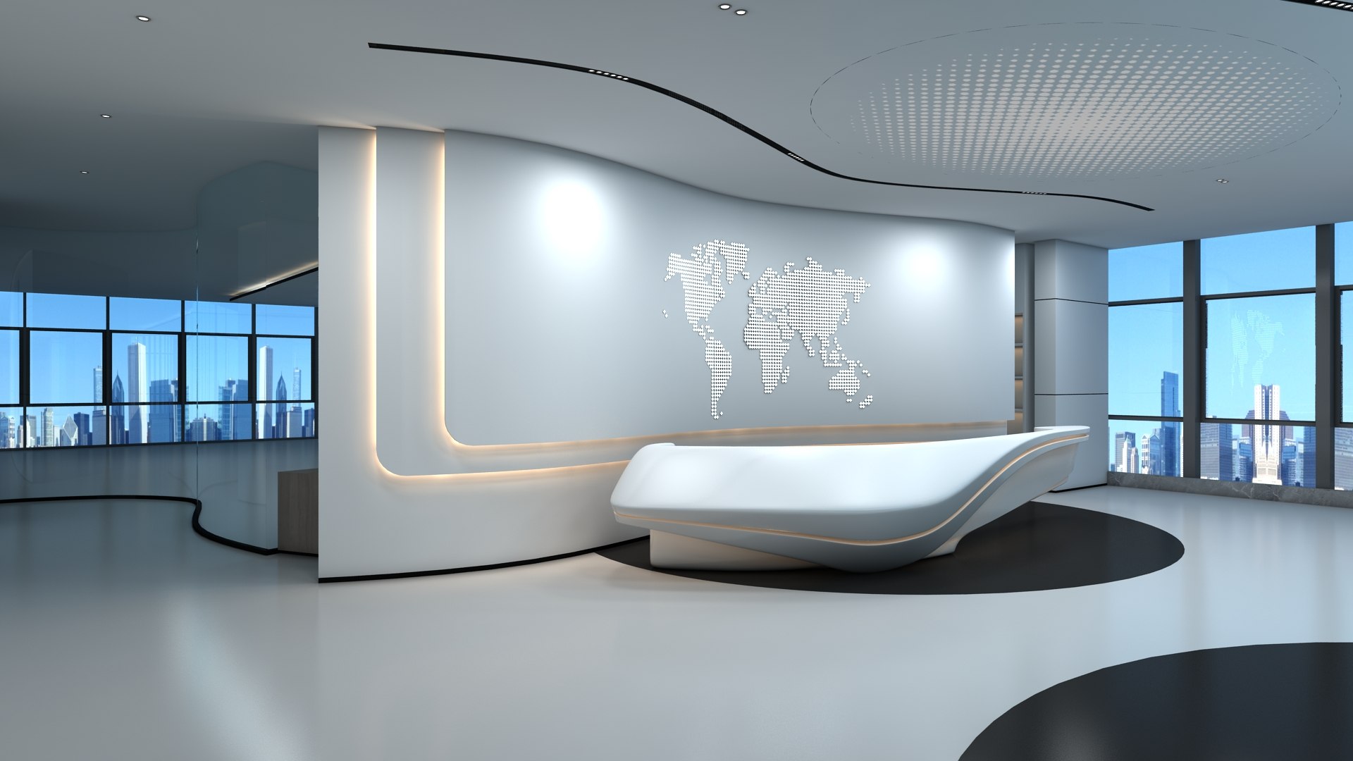 Lobby Reception Collection 02 3D model - TurboSquid 2183418