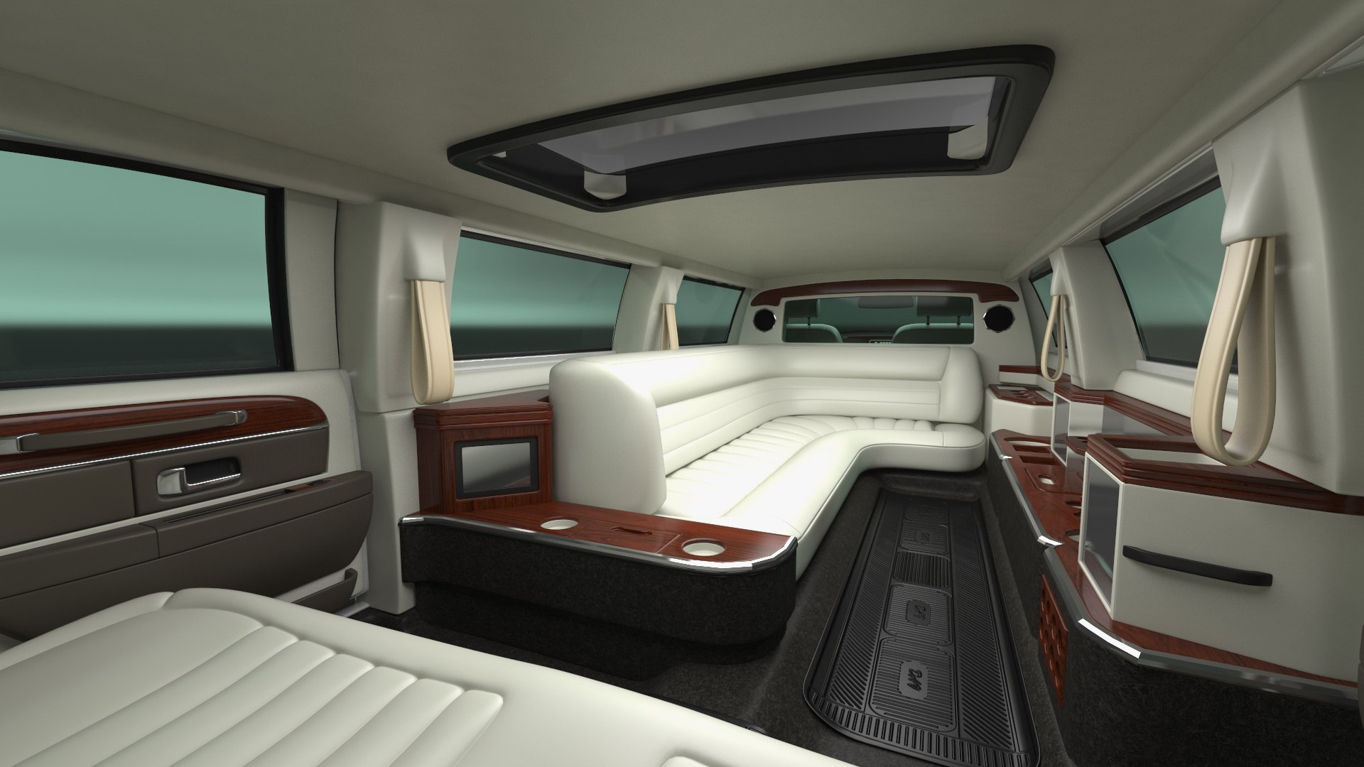 Generic Limousine White Rigged 3D Model - TurboSquid 1860969