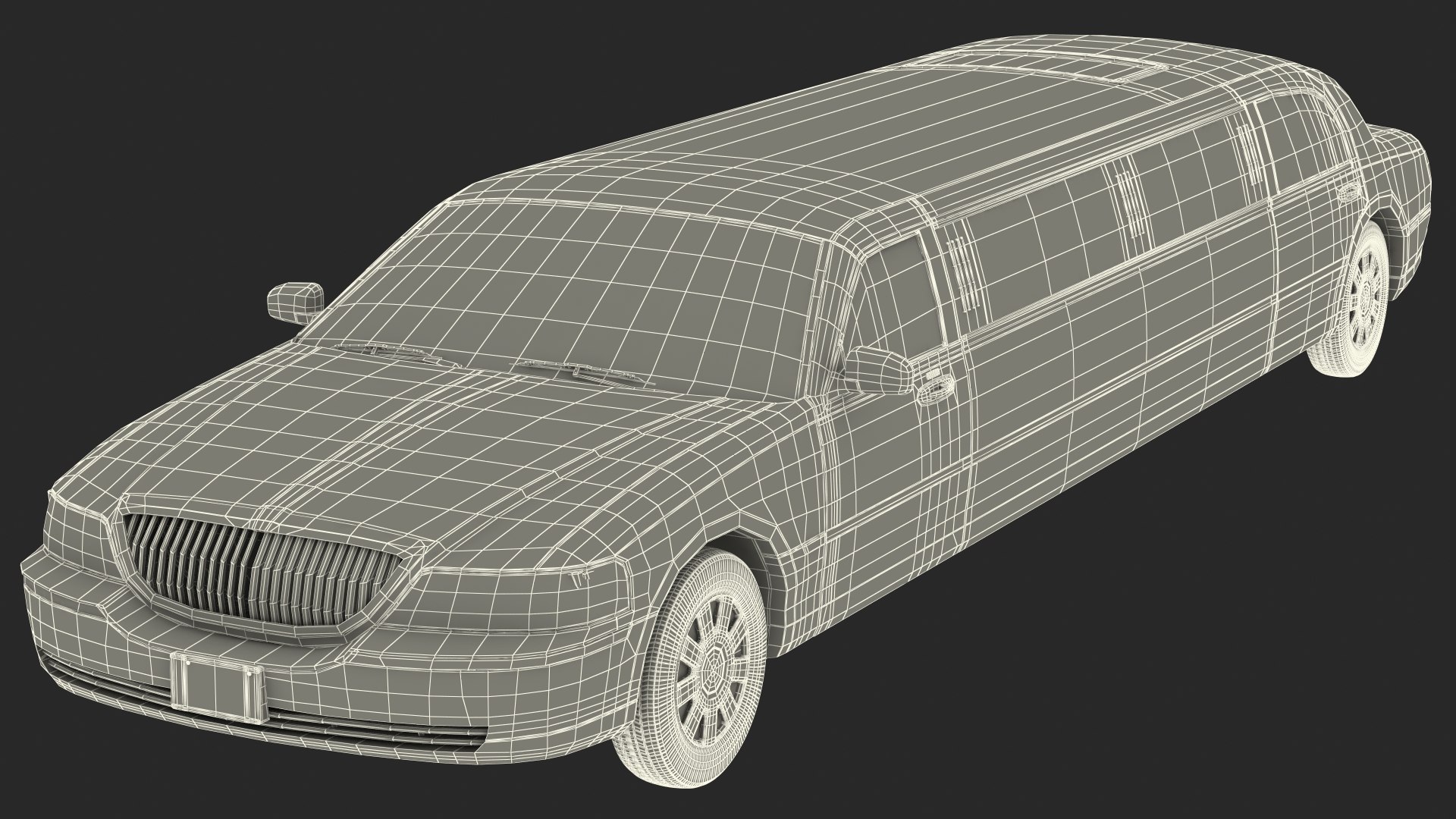 Generic Limousine White Rigged 3D model - TurboSquid 1860969