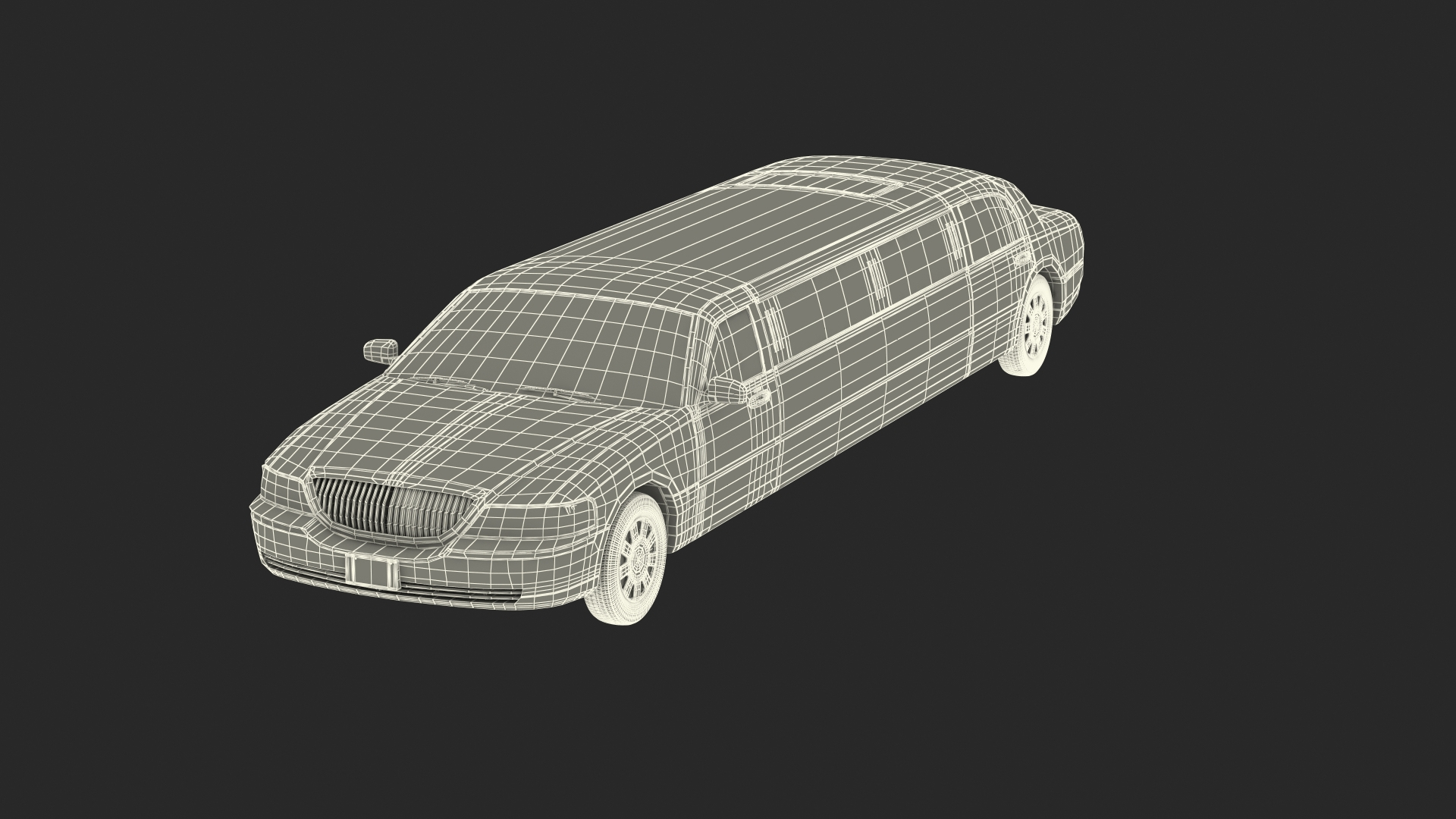 Generic Limousine White Rigged 3D Model - TurboSquid 1860969