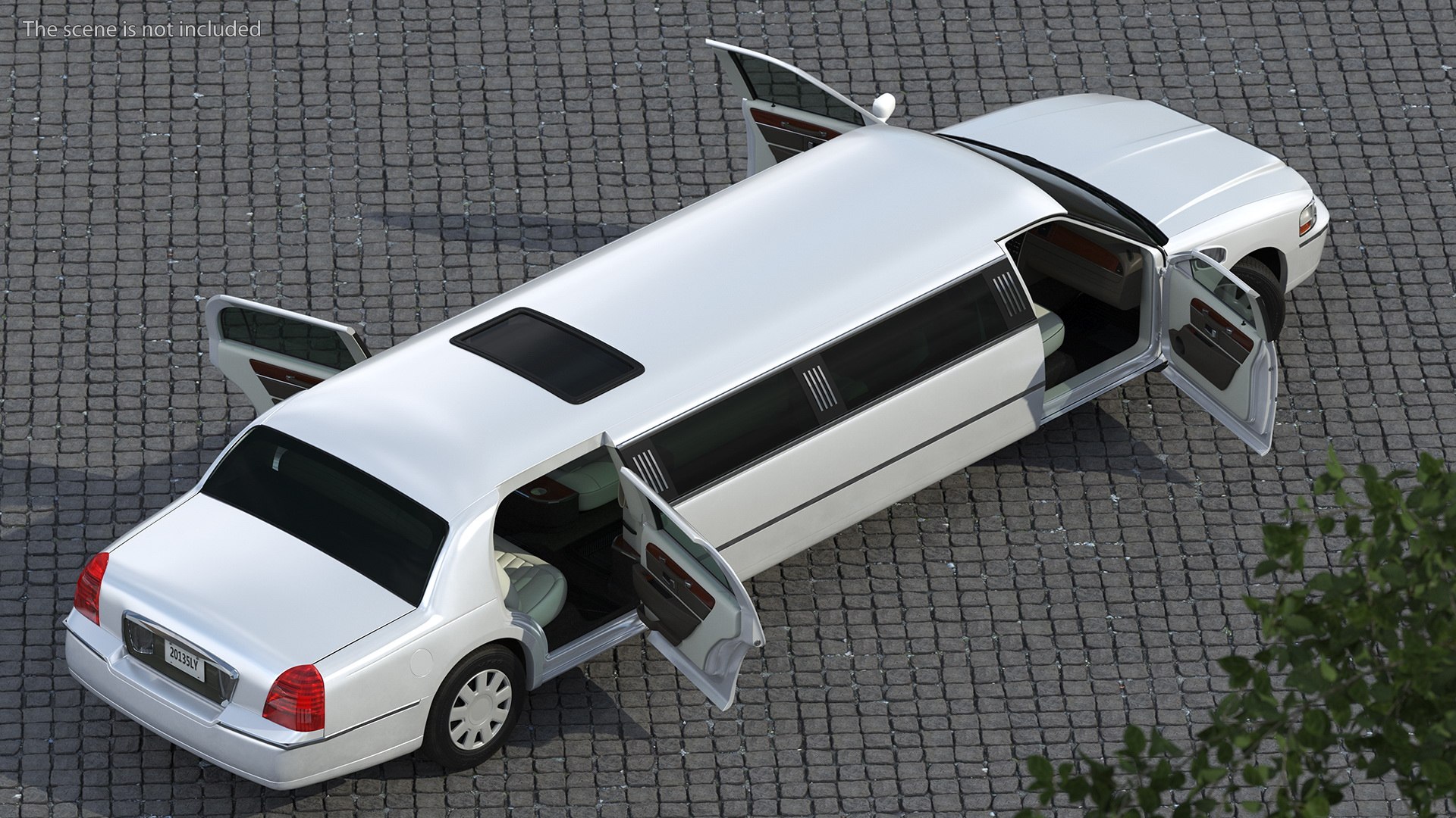 Generic Limousine White Rigged 3D Model - TurboSquid 1860969