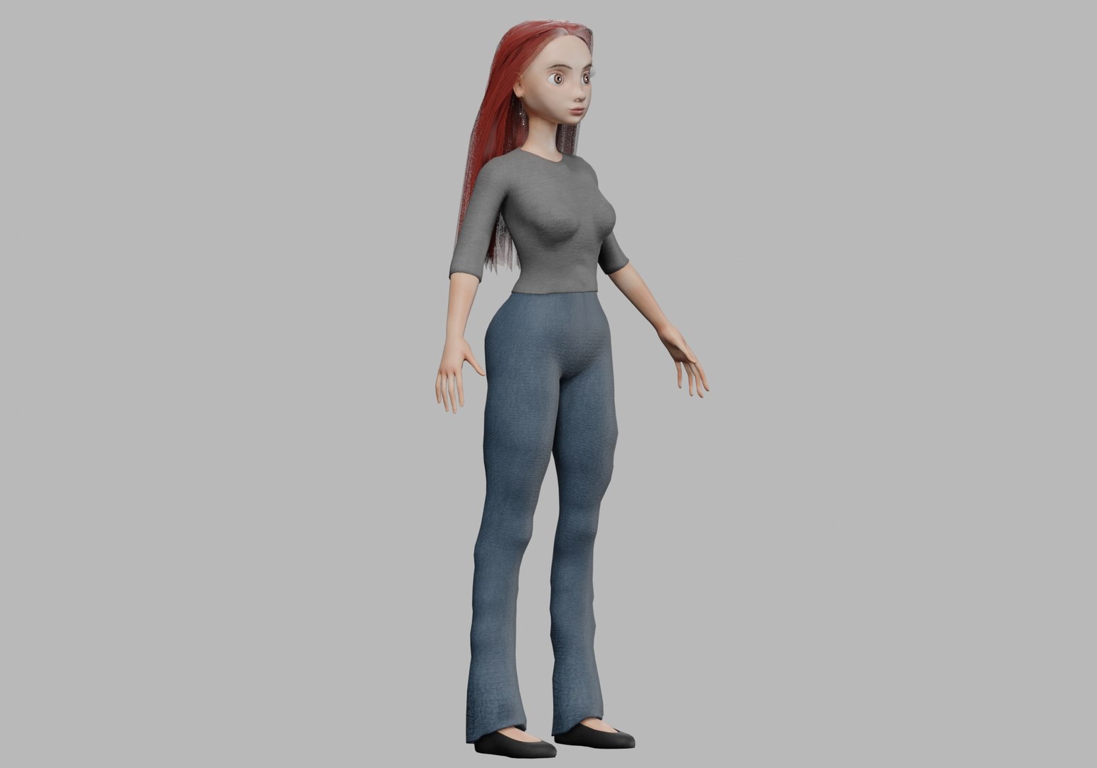 3D Model Cartoon Standard Woman V28867 - TurboSquid 2262867
