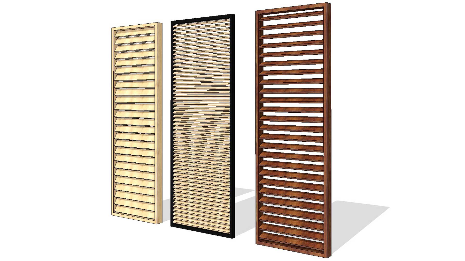 Vertical Sun Screen Louvre Panels 3D Model - TurboSquid 2051773