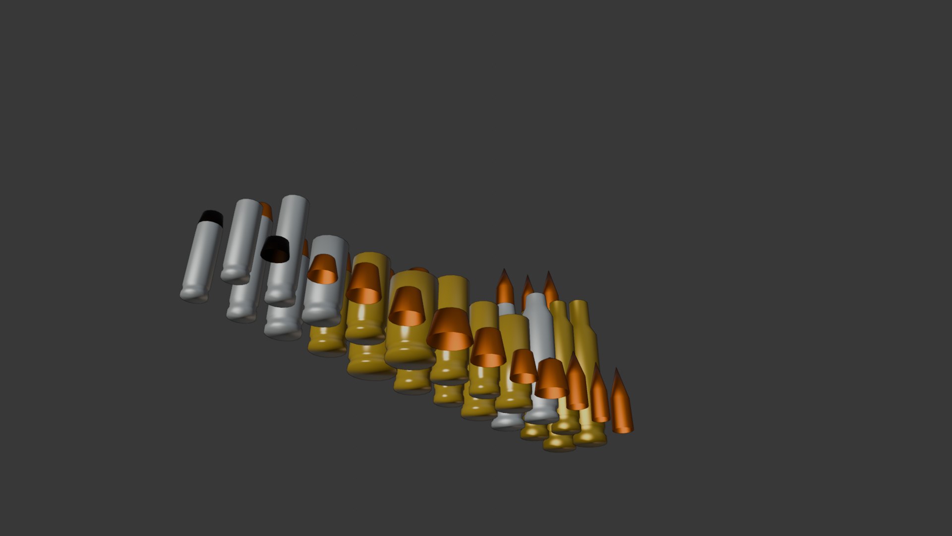 Bullets Pack 3D Model - TurboSquid 2229271