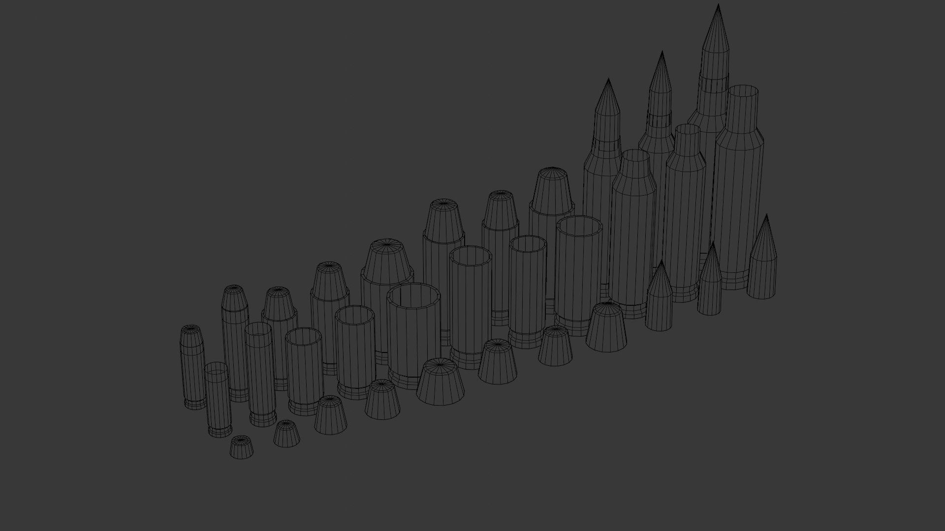 Bullets Pack 3D Model - TurboSquid 2229271