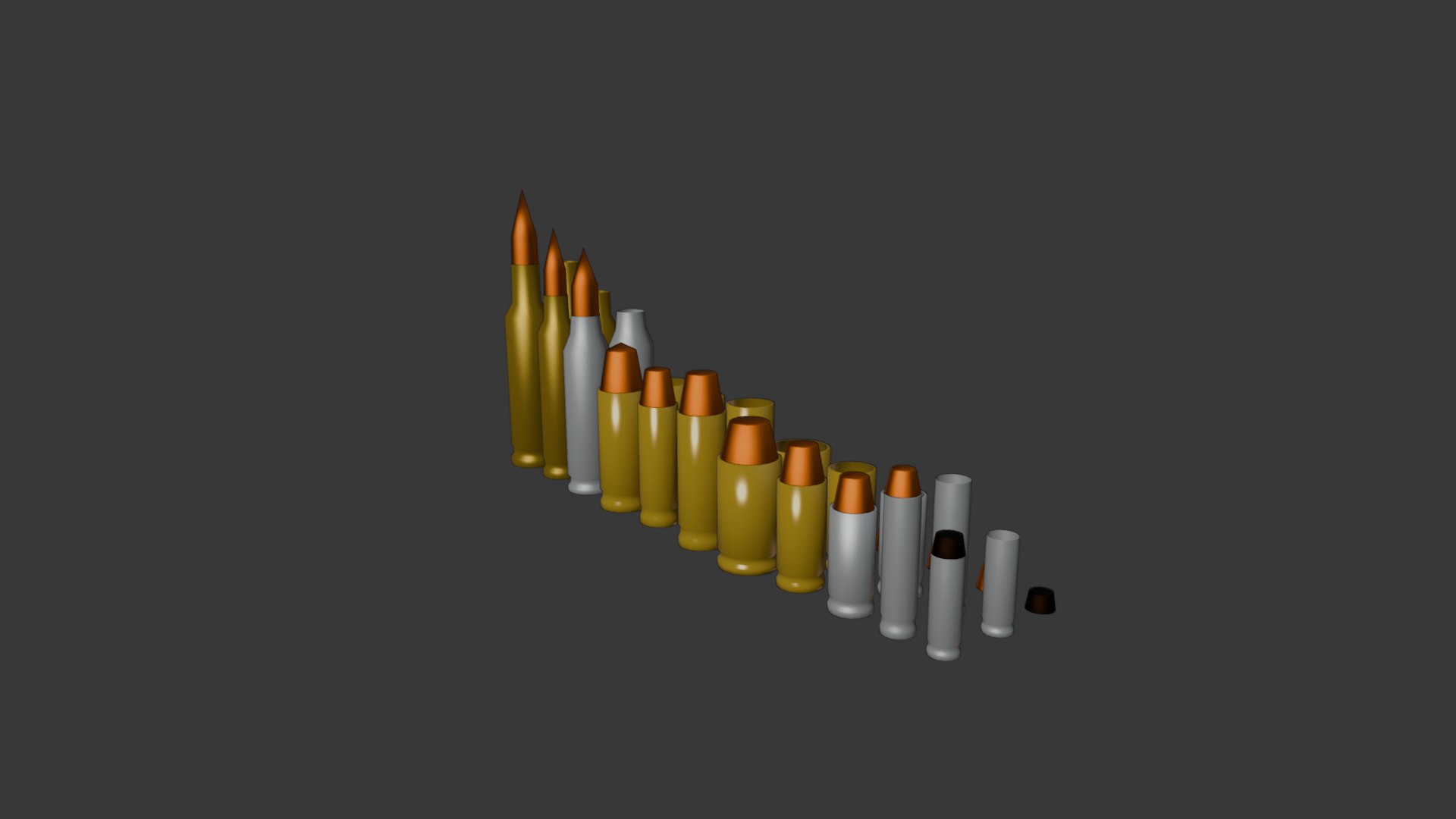 Bullets Pack 3D Model - TurboSquid 2229271