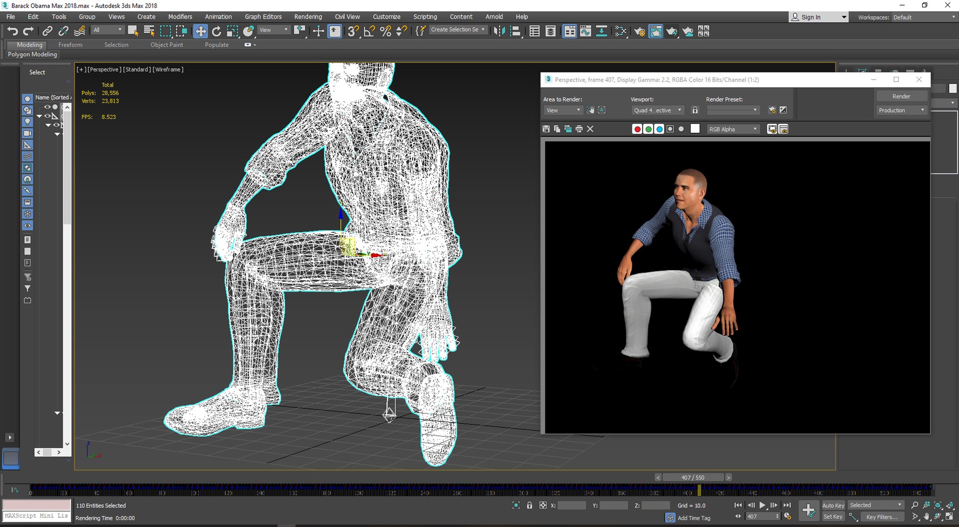 3D Model For Barack Obama Ready For Animation 3D Model - TurboSquid 1845904