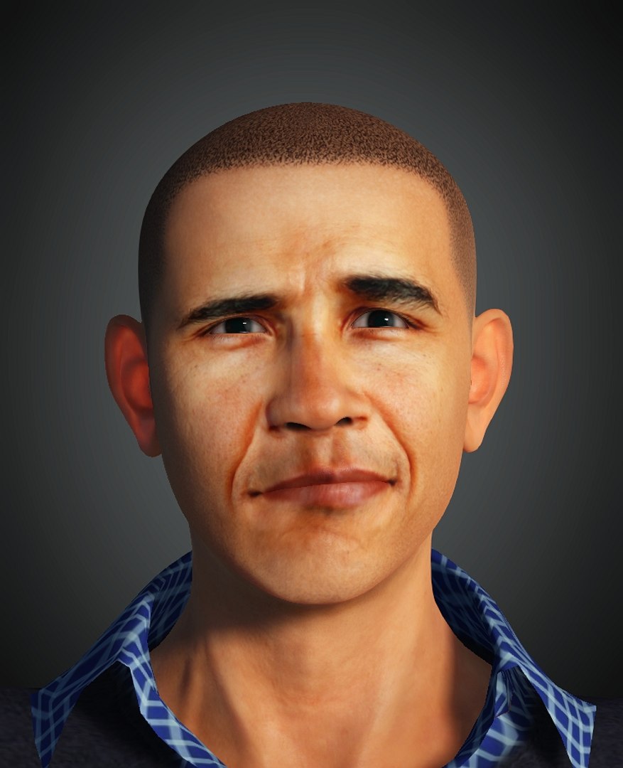 3D Model For Barack Obama Ready For Animation 3D Model - TurboSquid 1845904