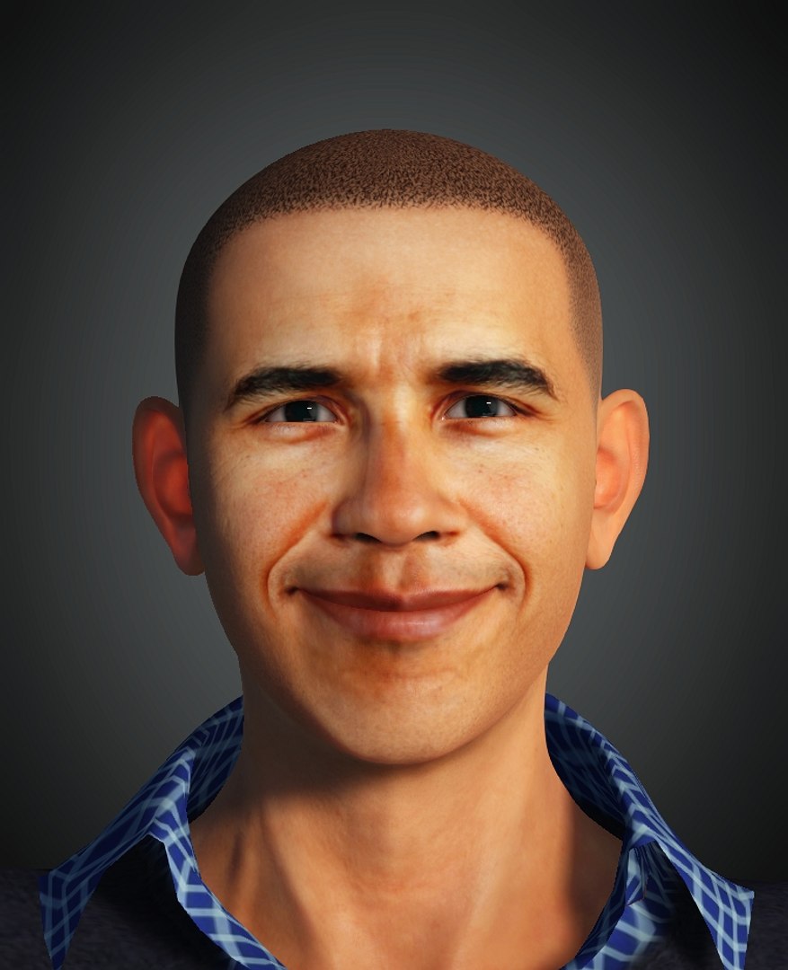 3D Model For Barack Obama Ready For Animation 3D Model - TurboSquid 1845904