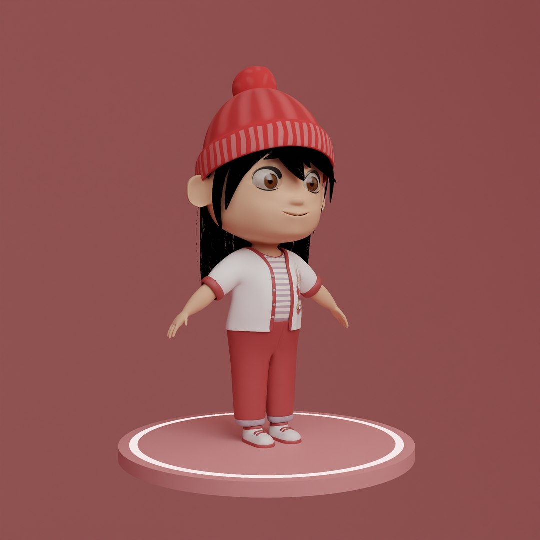 Tinny - Little Girl 3D Model - TurboSquid 2209794