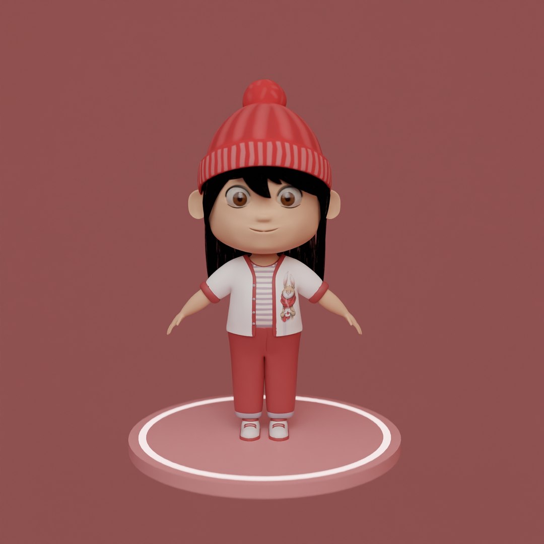 Tinny - Little Girl 3D Model - TurboSquid 2209794