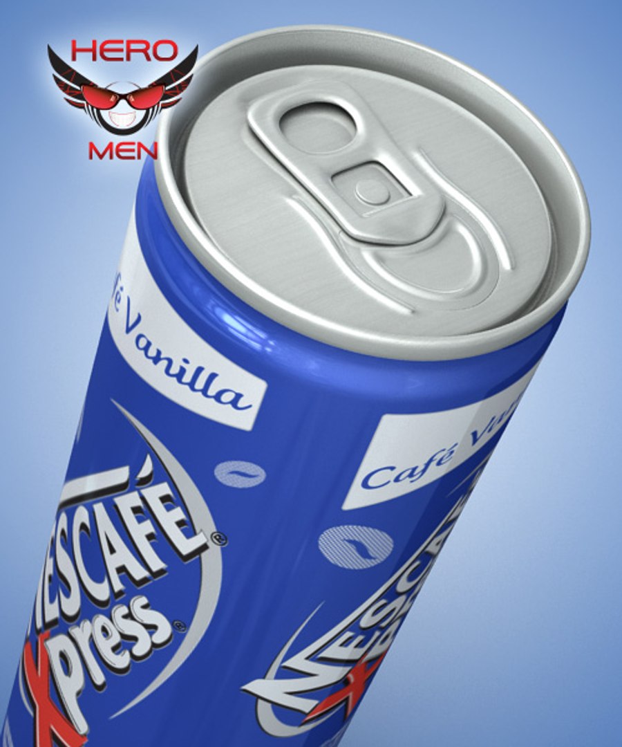 Realistic Nescafe Xpress Drink Cans 3d Model