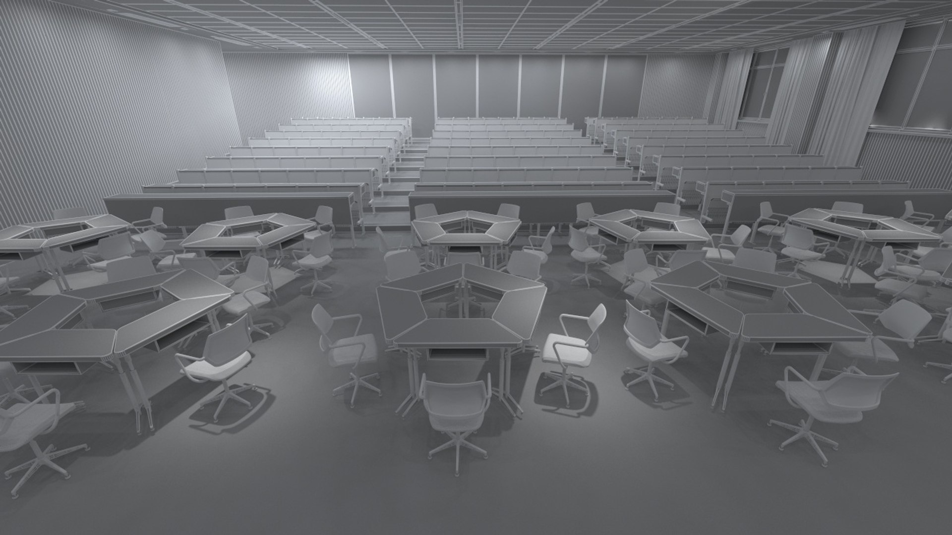 3D Multimedia Ladder Classroom Model - TurboSquid 2259381